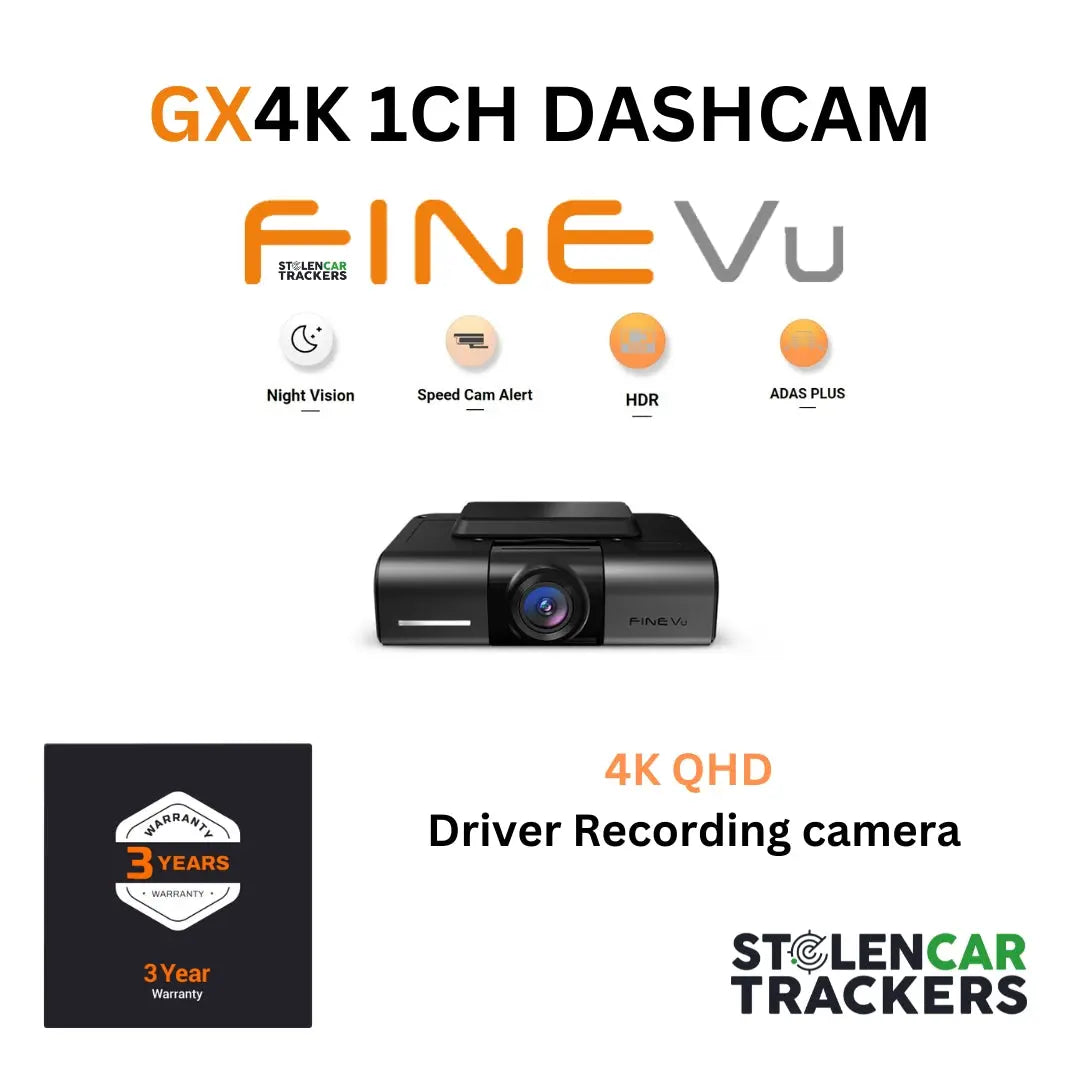 Finevu Gx4k Dashcam - STOLEN CAR TRACKERS